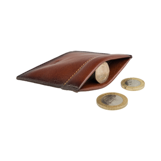 Leather Coin Pouch, Snap Close Coin Purse Holder | Henka by A-SLIM