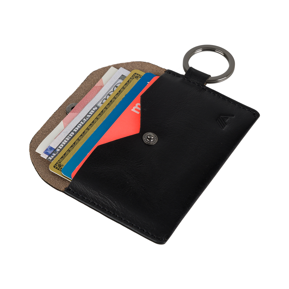 Leather Keychain Card Holder - Keyring Leather Pouch | Imi by A-SLIM