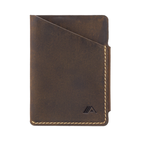Super Slim Upright Leather Card Holder - Minimalist Cardholder Wallet ...